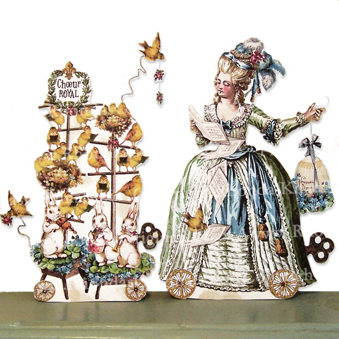 DIY Easter Cards - Easter Bunny Clipart - Marie Antoinette Doll ...