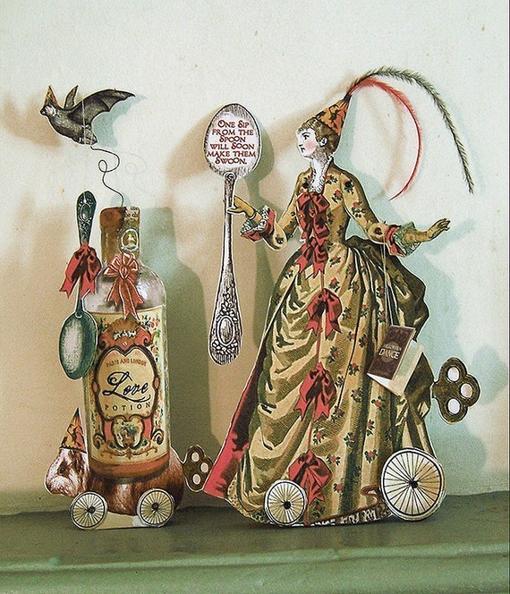 Halloween Paper Dolls Printable Articulated Paper Doll - Etsy