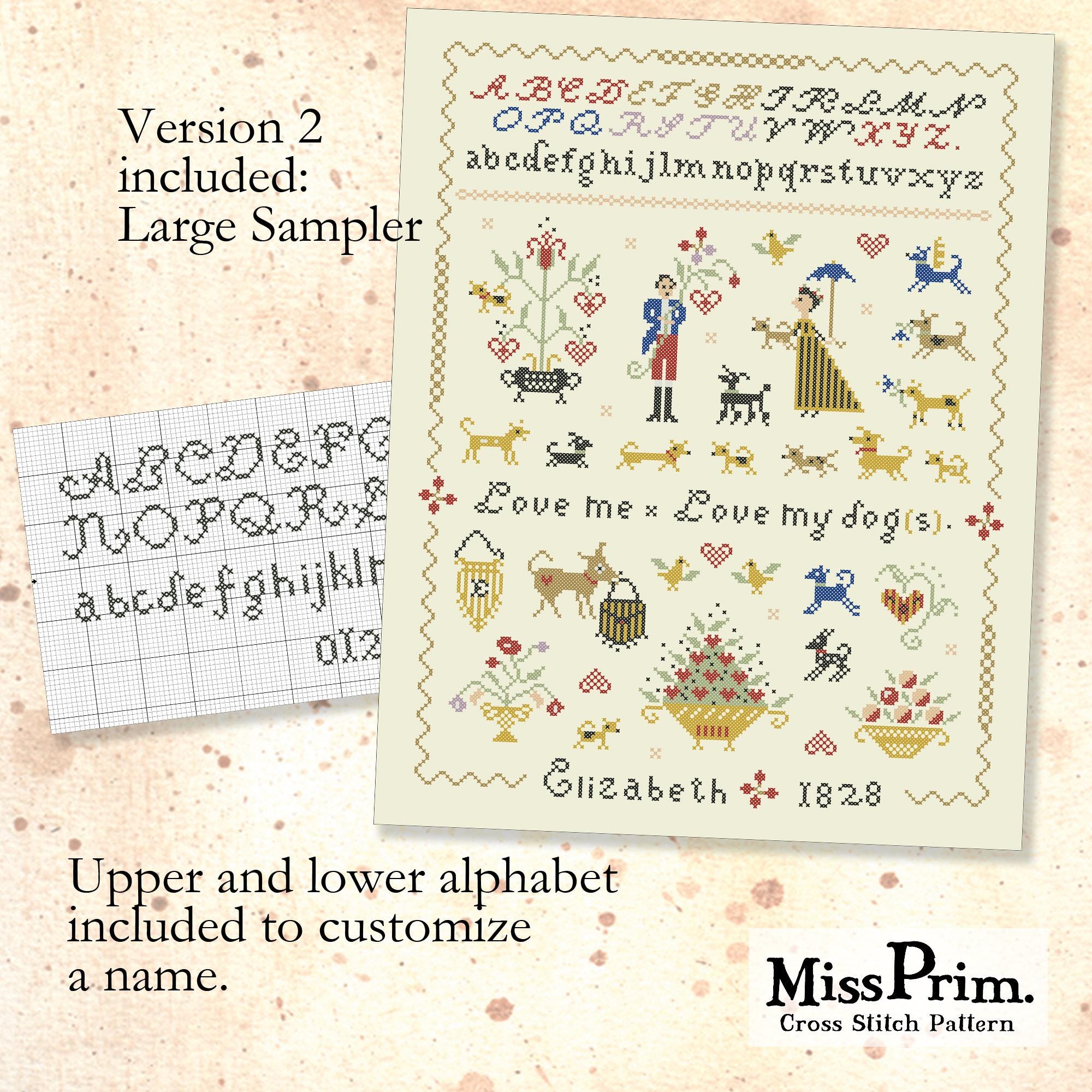 Dog Cross Stitch Pattern - Love Cross Stitch PDF - Dog Lover - Dog Mom ...