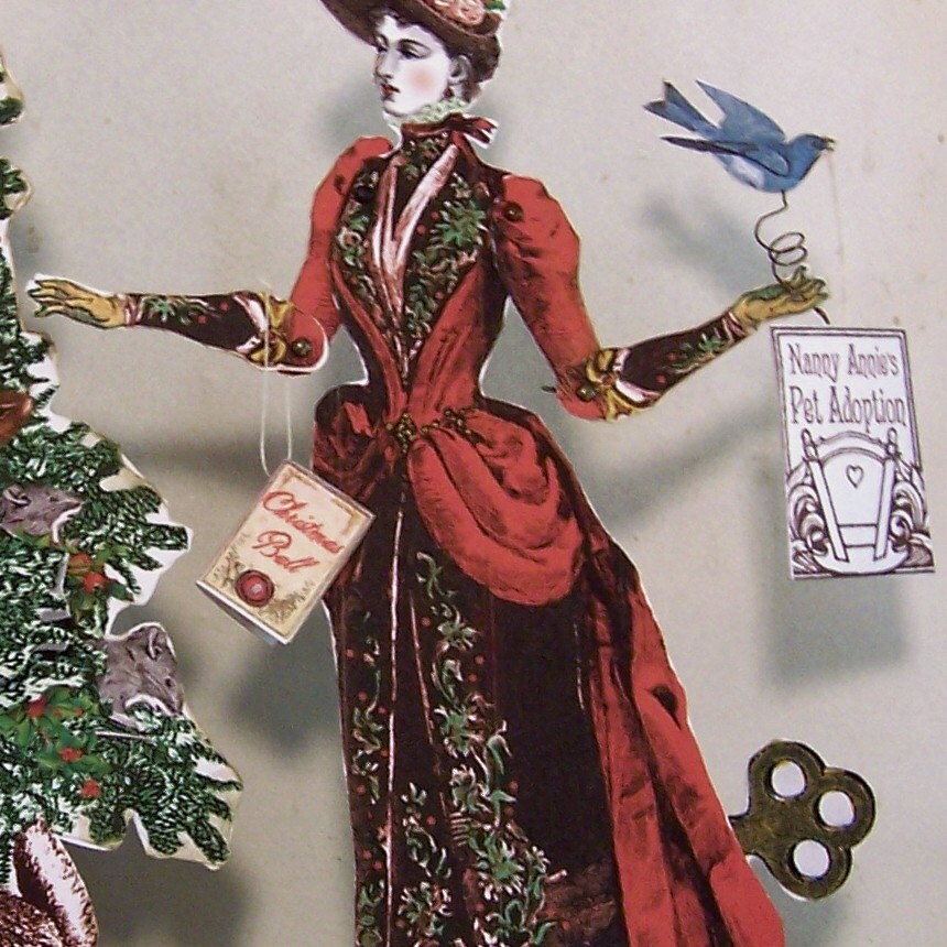 Christmas Paper Doll Decoration INSTANT DOWNLOAD Digital - Etsy