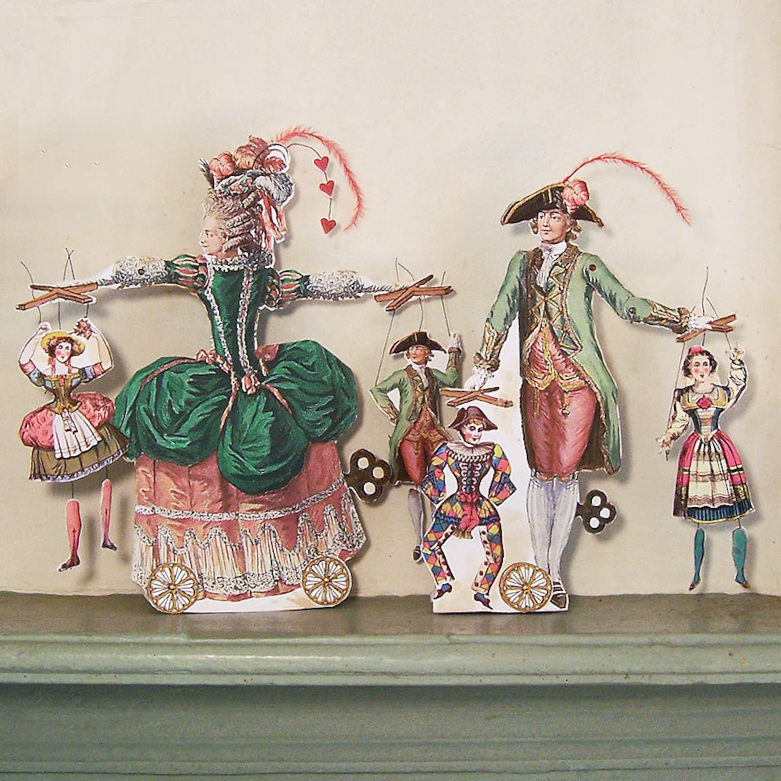 Articulated Paper Dolls Printable - Marionettes Paper Puppets or 3D ...