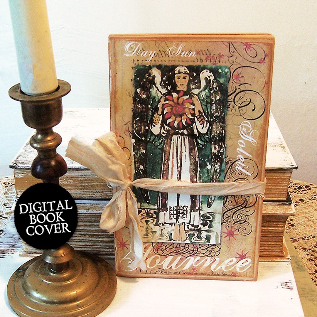 Angel Digital Book Covers - Digital Ephemera Kit - Vintage Digital ...