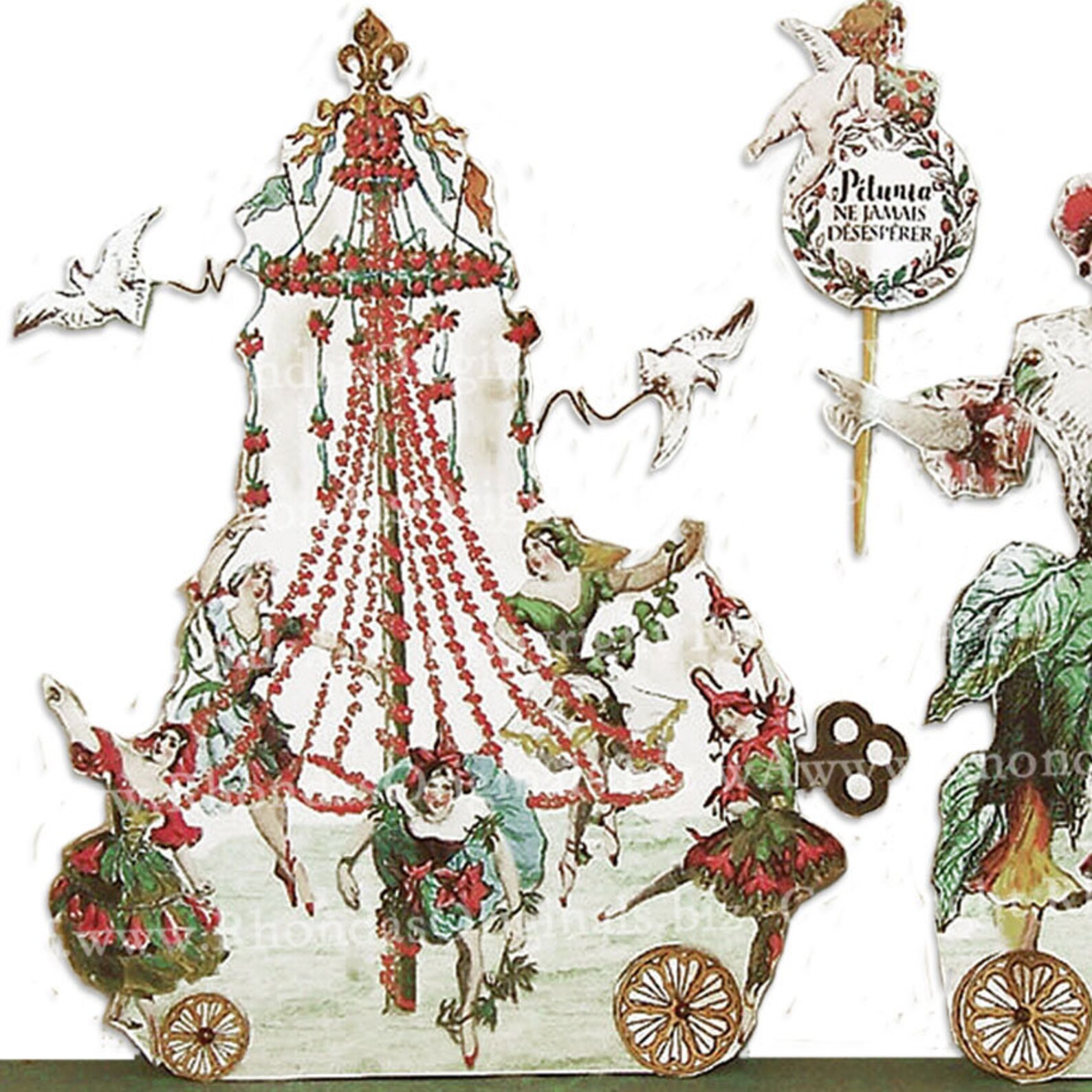 May Day Spring Printable - 3D Articulated Fantasy Fairy Paper Doll Set ...