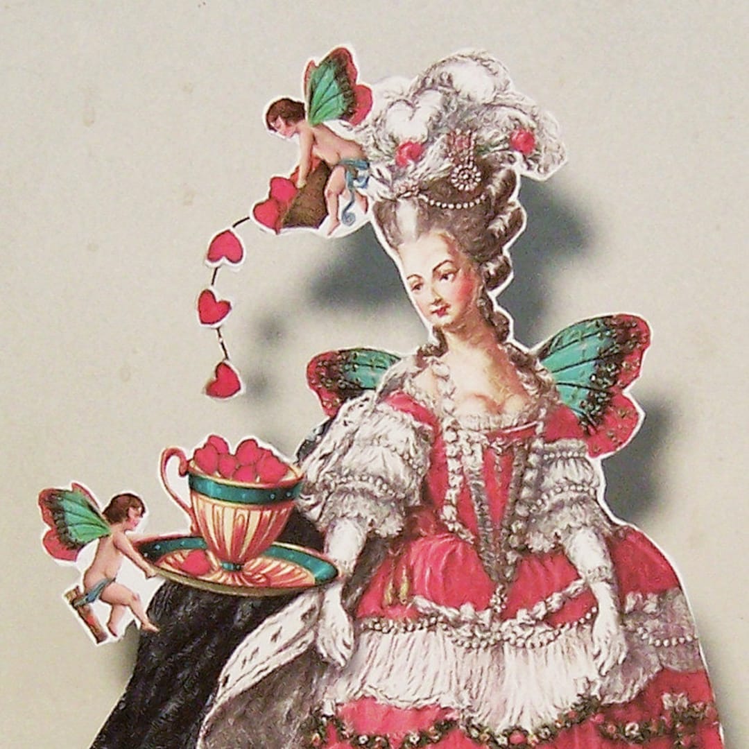 Marie Antoinette Doll - Printable Card - Valentine's Day Card, Birthday ...