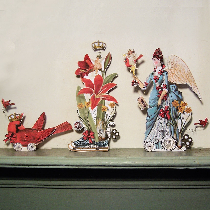 Victorian Angel Papercrafts Articulated Paper Doll Cherub - Etsy