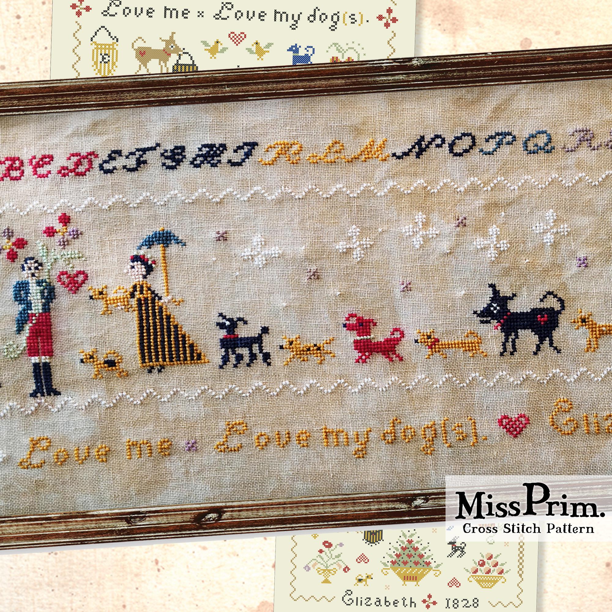 Dog Cross Stitch Pattern - Love Cross Stitch PDF - Dog Lover - Dog Mom ...