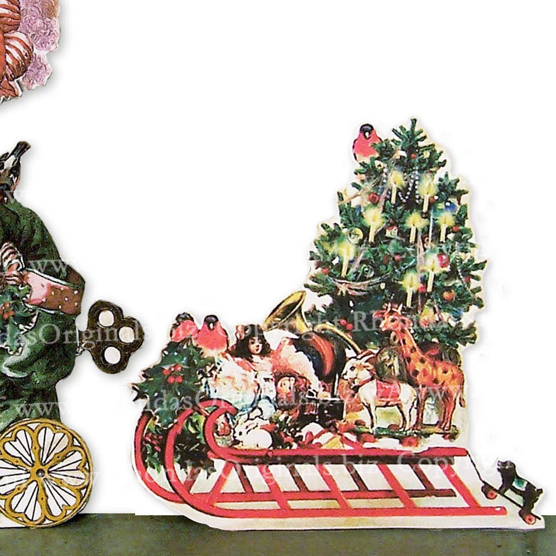 Digital Christmas Paper Doll Decorations or 3D Christmas | Etsy