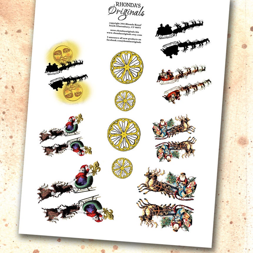 Digital Christmas Paper Doll Decorations or 3D Christmas | Etsy