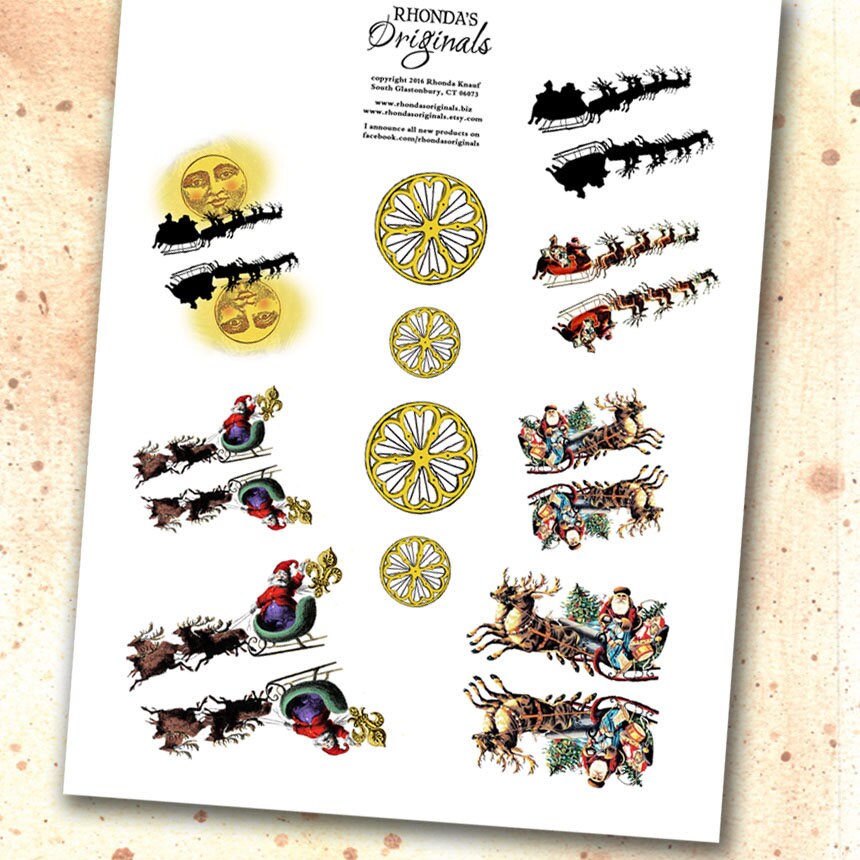 Digital Christmas Paper Doll Decorations or 3D Christmas | Etsy