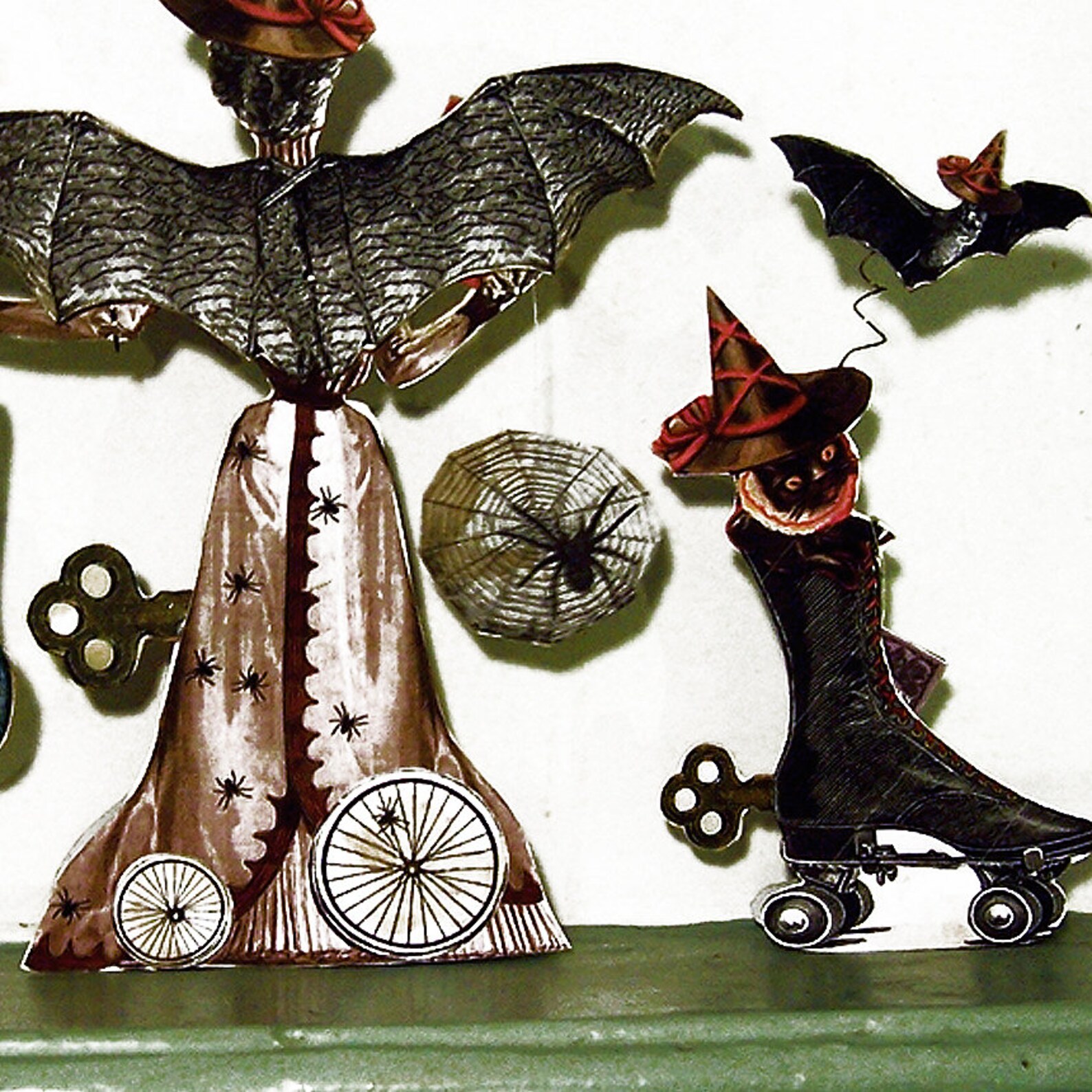 Halloween Paper Puppets - Paper Dolls Printable - Witch Clipart ...