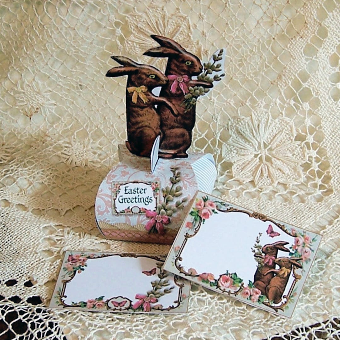 DIY Easter Chocolate Bunny Gift Box Party Favor Cupcake - Etsy