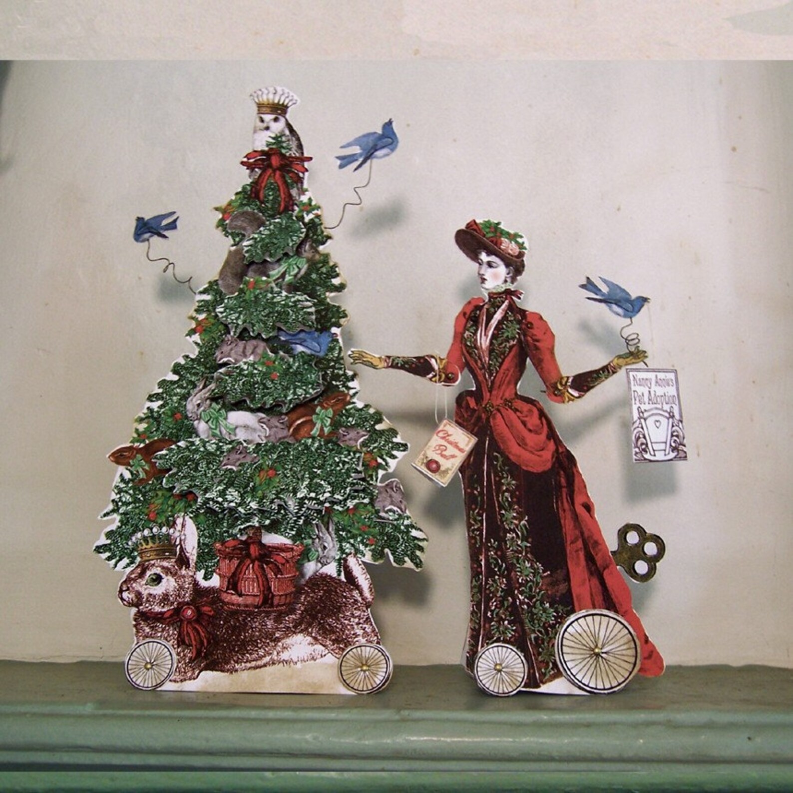 Articulated Paper Dolls Christmas Decorations Digital Download - Etsy