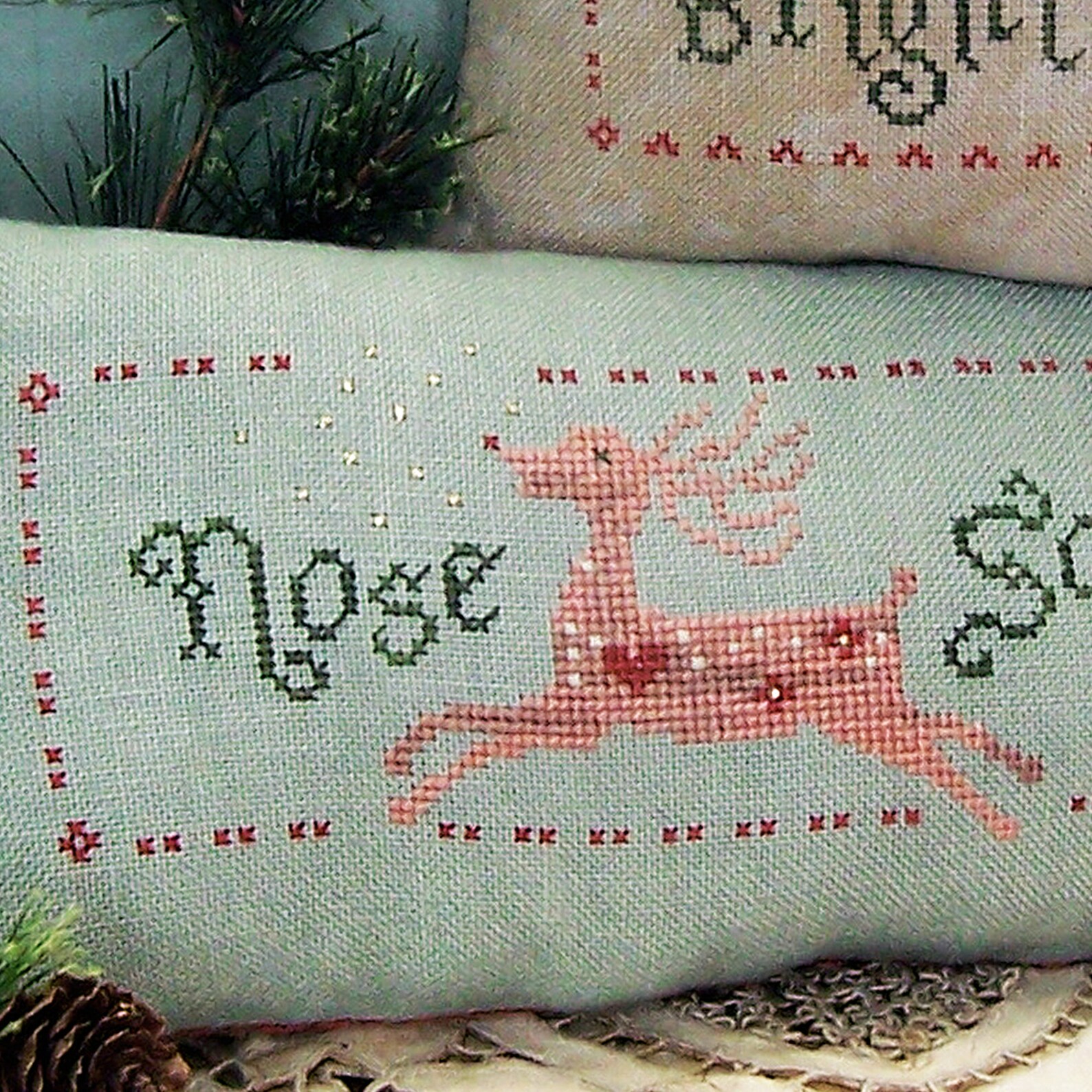 Rudolph Reindeer Cross Stitch Pattern Beginner Cross Stitch - Etsy