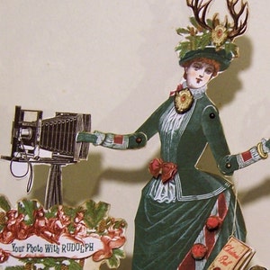 Christmas Decoration Paper Doll - INSTANT Download - 3D Greeting Card ...