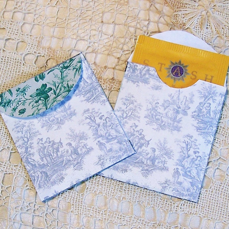 Printable Tea Party Favors Teabag Holder Mini Envelope - Etsy