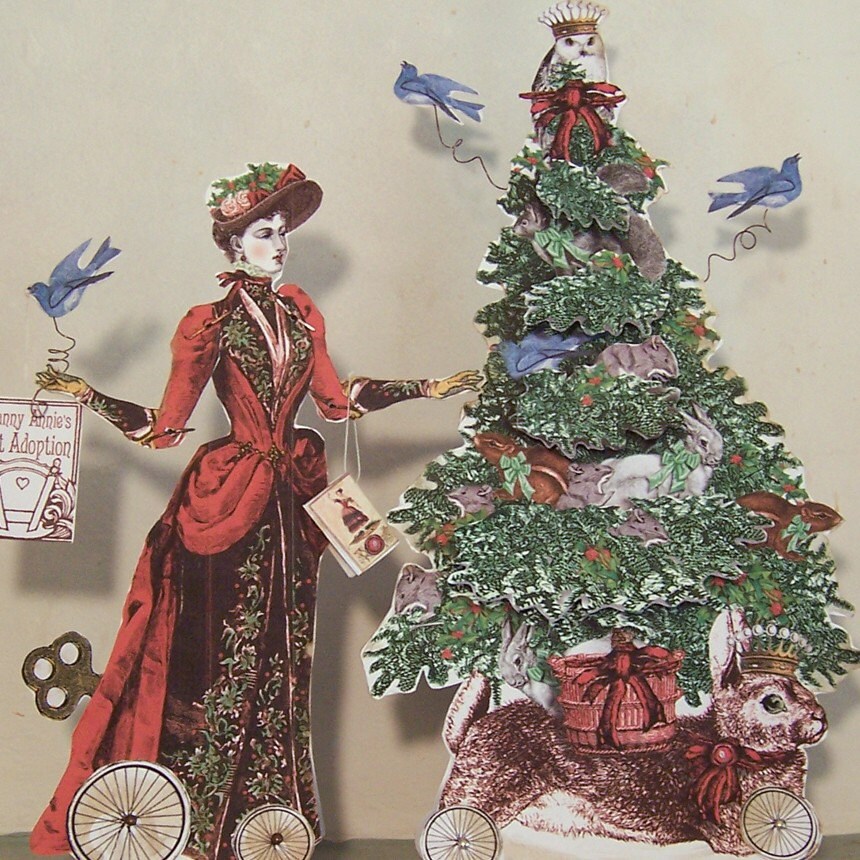 Articulated Paper Dolls Christmas Decorations Digital Download | Etsy