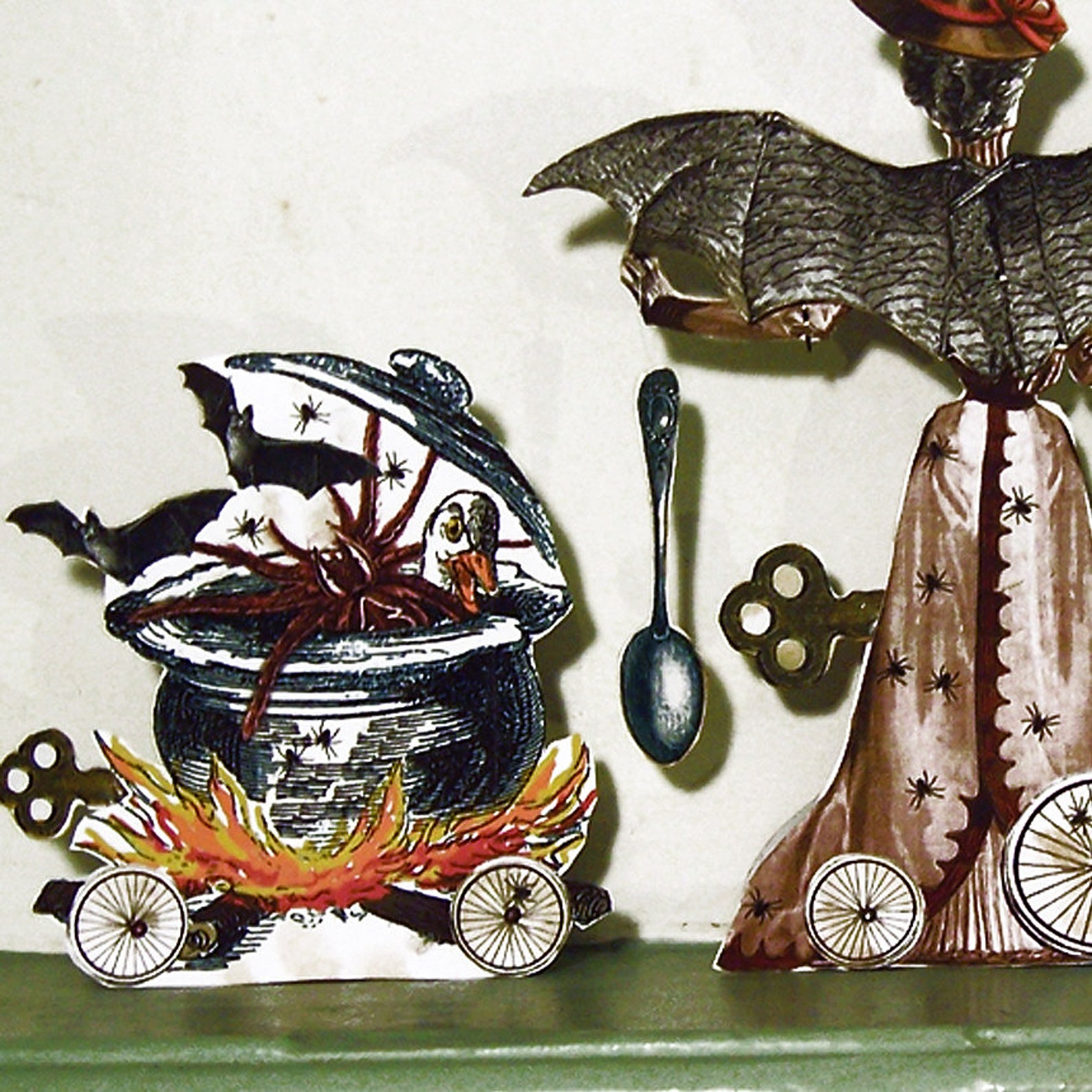 Halloween Paper Puppets - Paper Dolls Printable - Witch Clipart ...