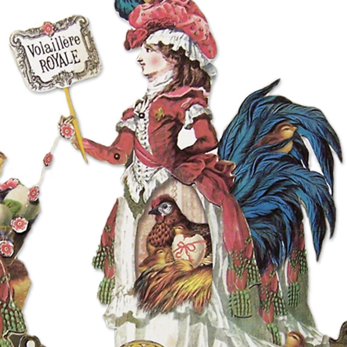 Marie Antoinette Funny Chicken Coop Paper Doll Set - Farmhouse Decor ...