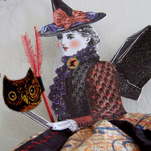 Witch Paper Doll Halloween Party Decoration INSTANT Download | Etsy