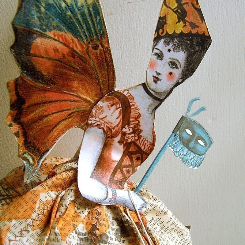Paper Hanging Doll - Etsy