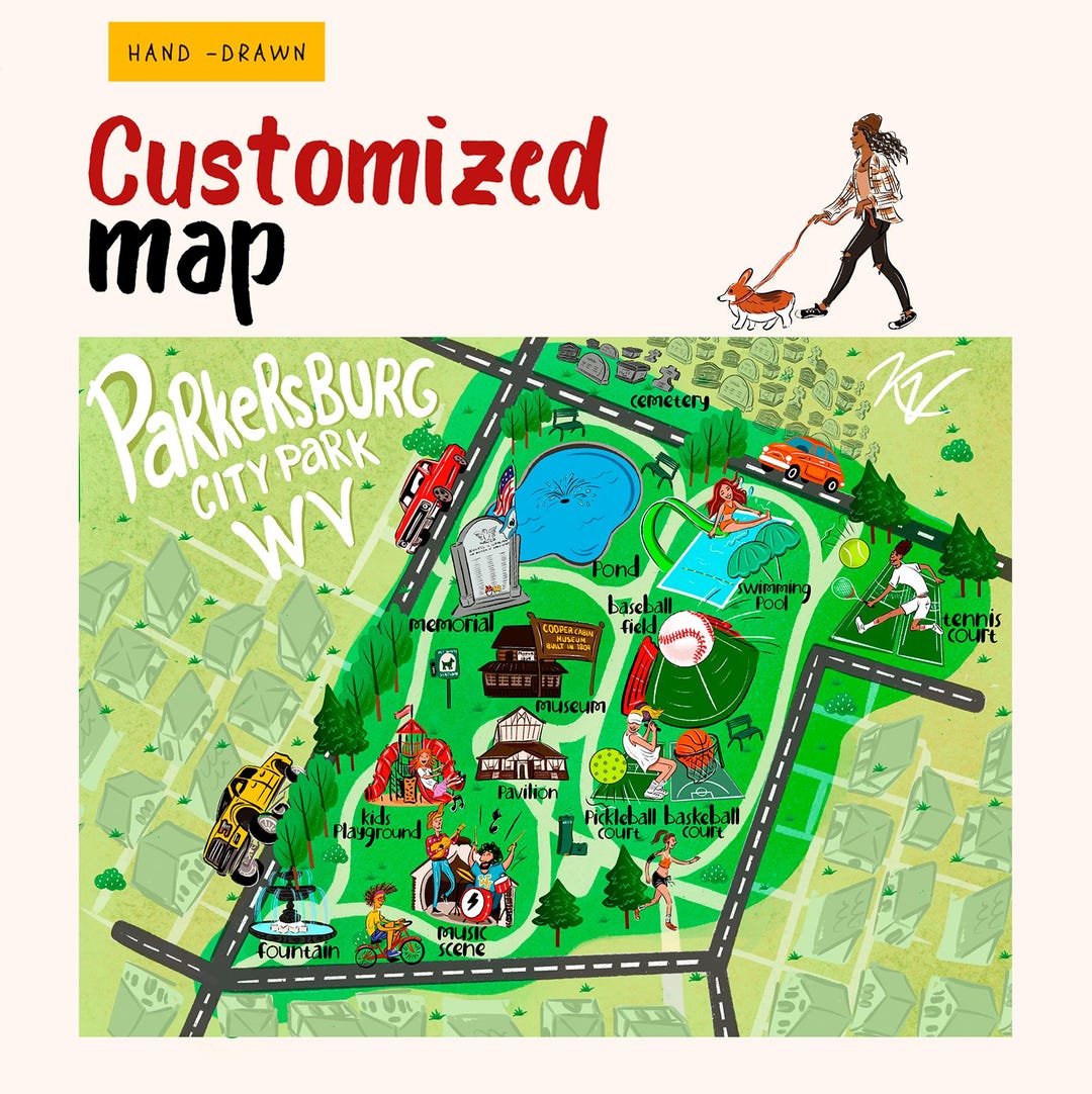 Custom Hand-drawn Map,wedding Invitation Design,save the Date Card ...