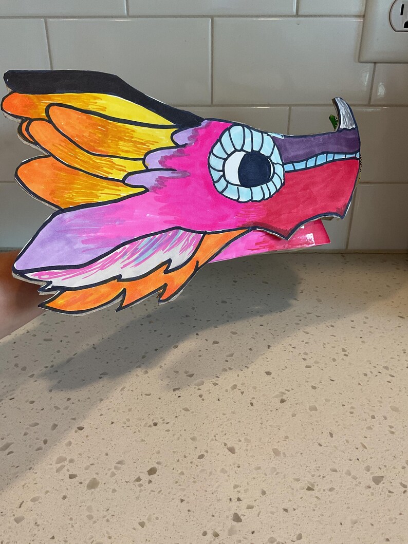 Rainwing Puppet Dragon - Etsy