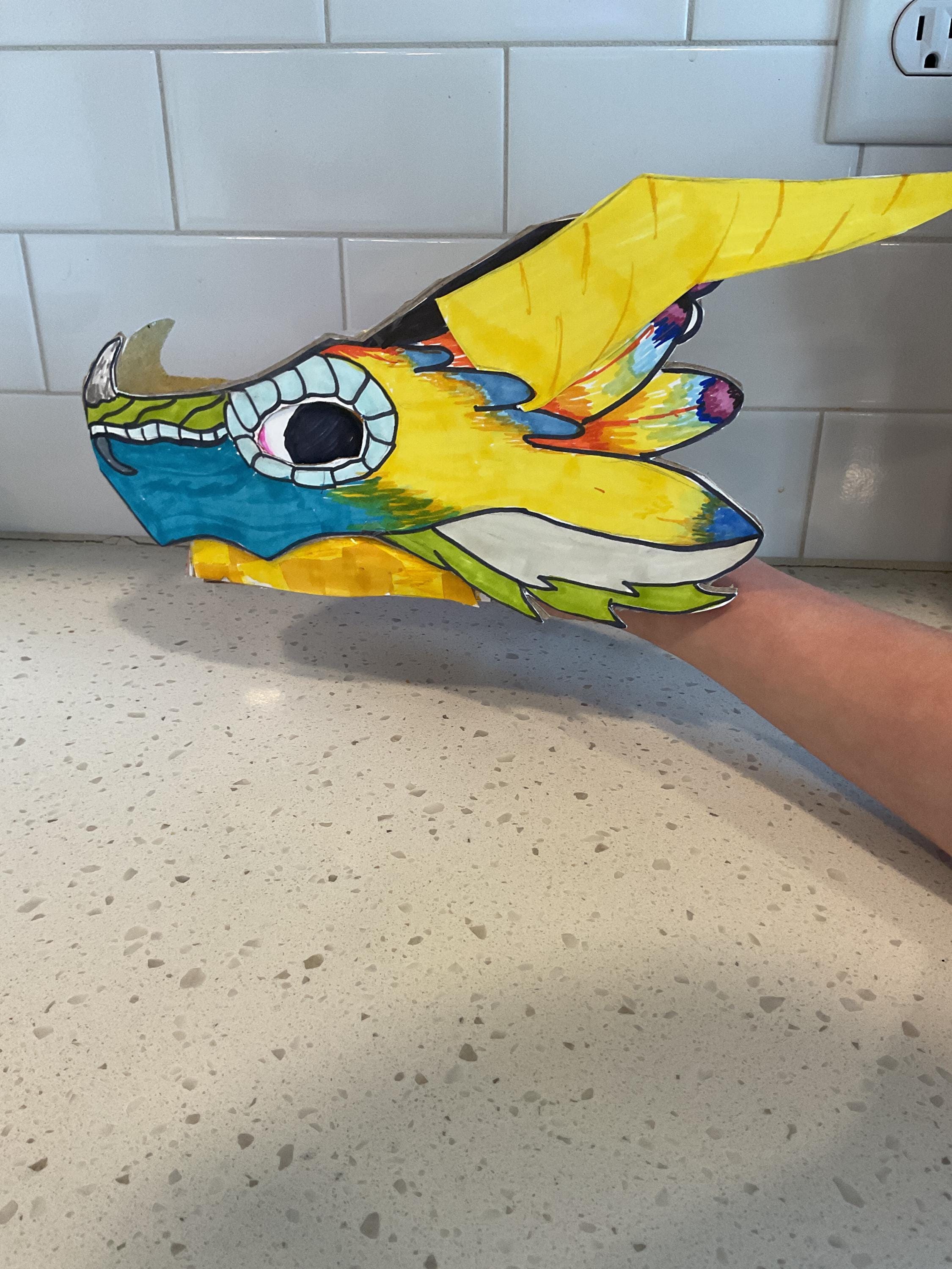 Rainwing Puppet Dragon - Etsy