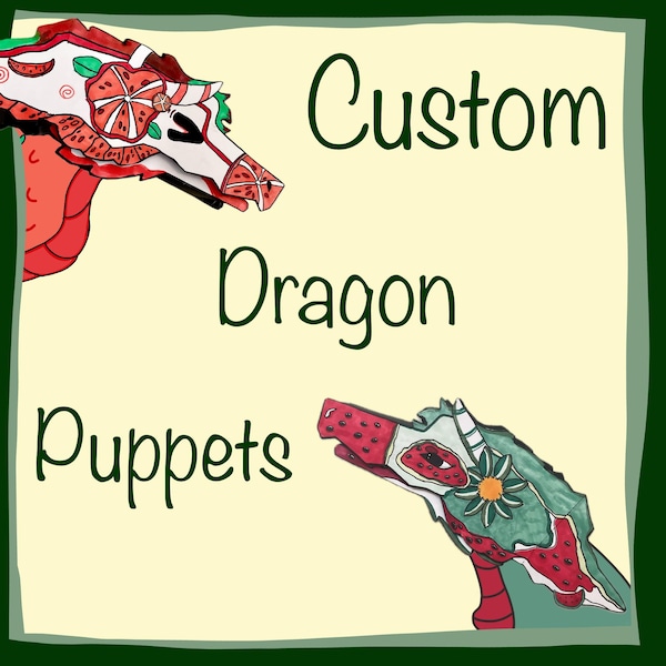 Scary Dragon Paper Puppets - Etsy