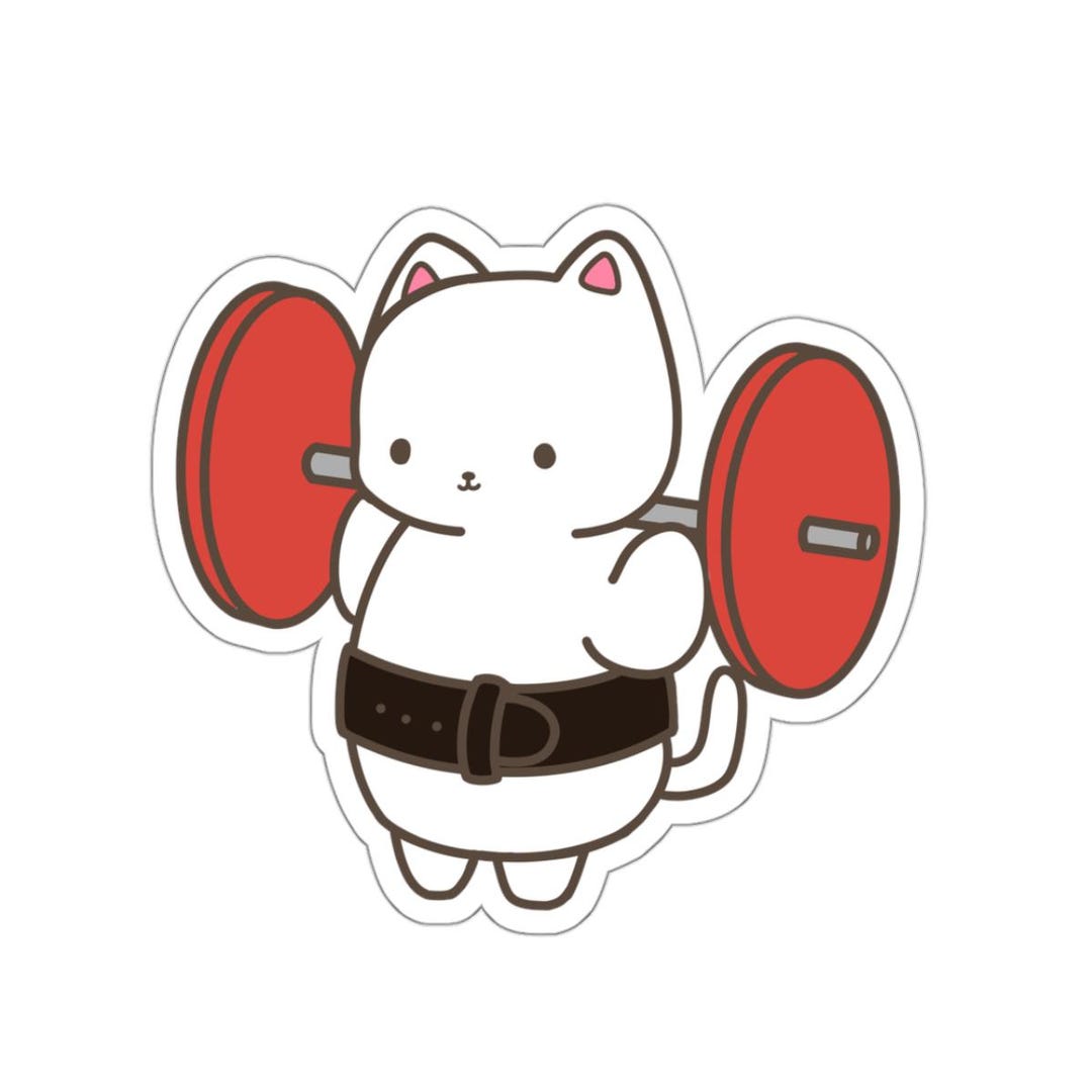 Sticker Gato Squats - Etsy