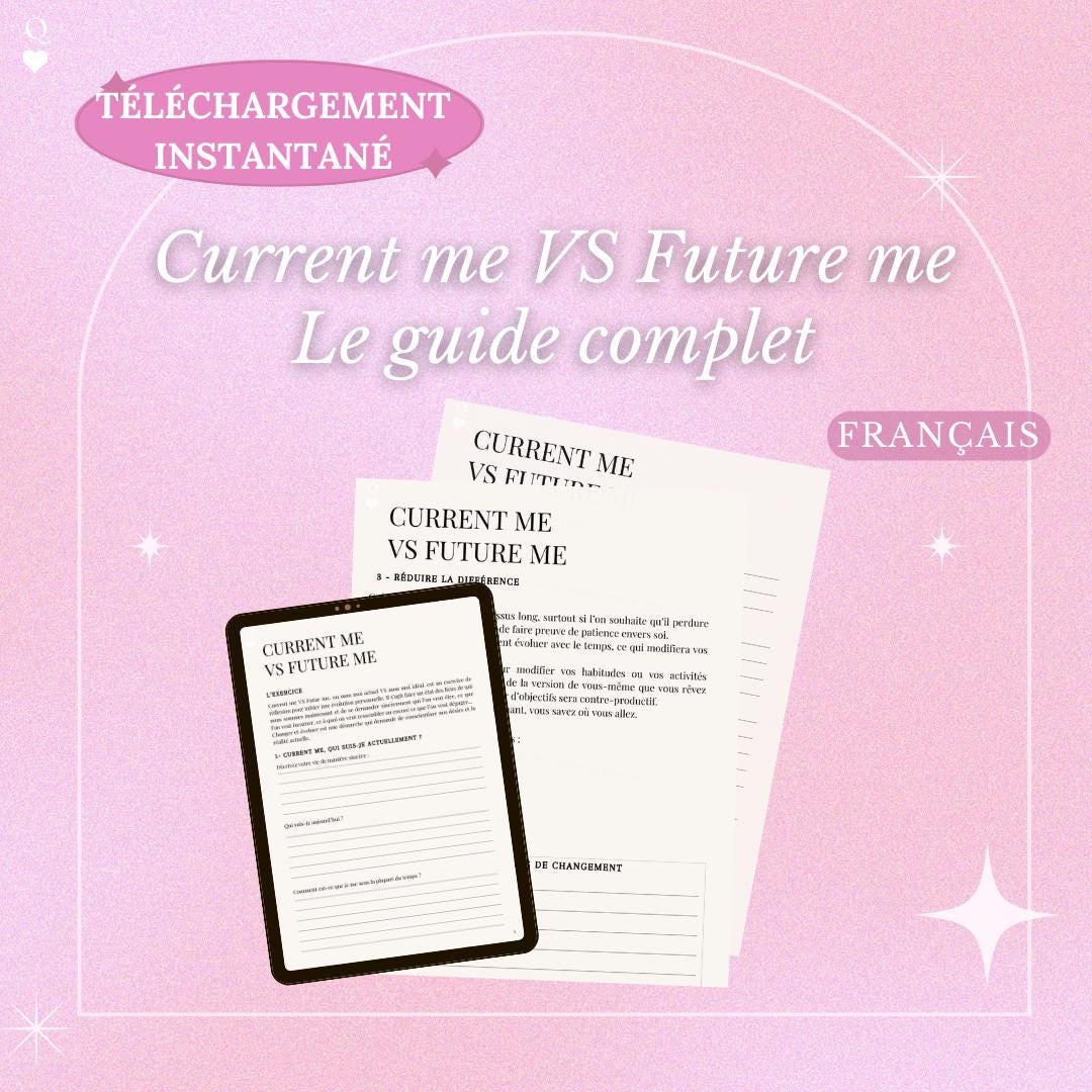 Current Me VS Future Me Exercise Guide to Reinvent Yourself, Personal ...