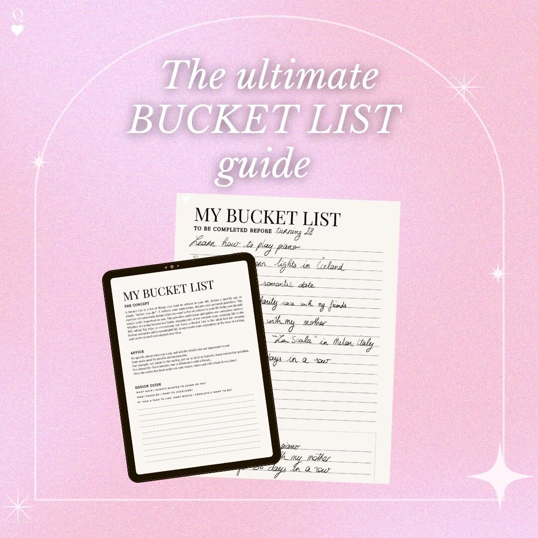 Guide to Creating Your Bucket List, Bucket List Tracking, Bucket List ...