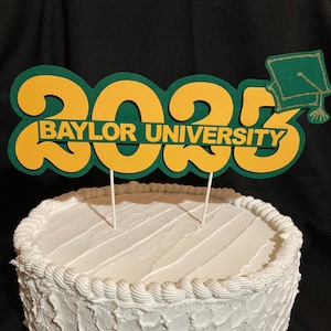 Baylor University Graduation Cake Topper, University Graduation ...