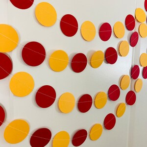 Cardinal Red and Gold Graduation Garland Decoration, Red and Yellow ...