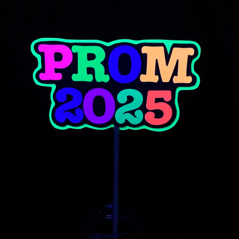 Prom 2025 Neon Centerpiece, School Dance Glow Party, Colorful Table ...