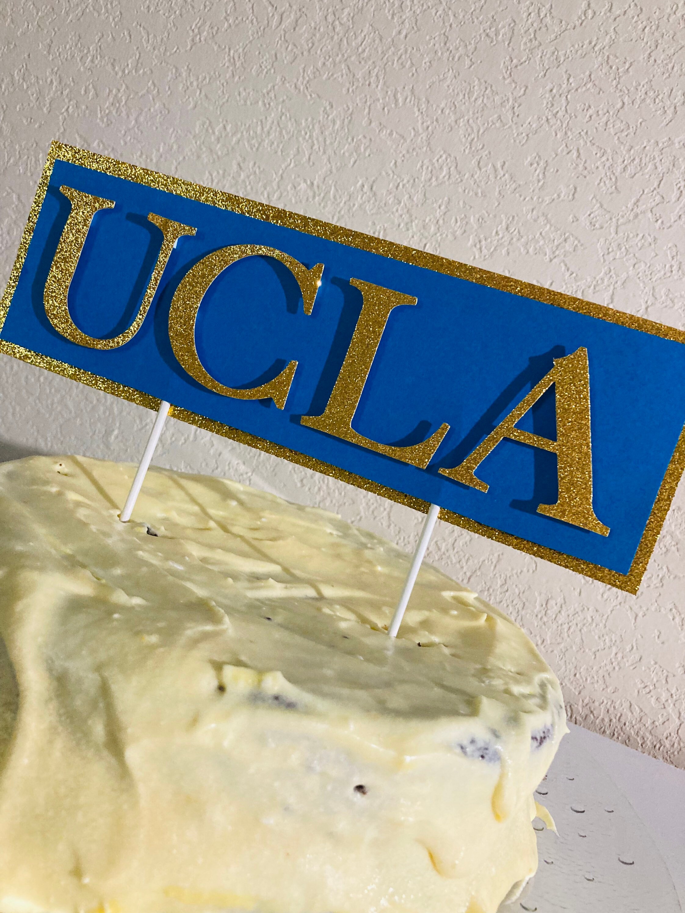 UCLA University of California Edible Image Cake Topper Los Angeles ...
