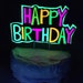 Glow Party Cake Topper Neon Birthday Cake Topper - Etsy