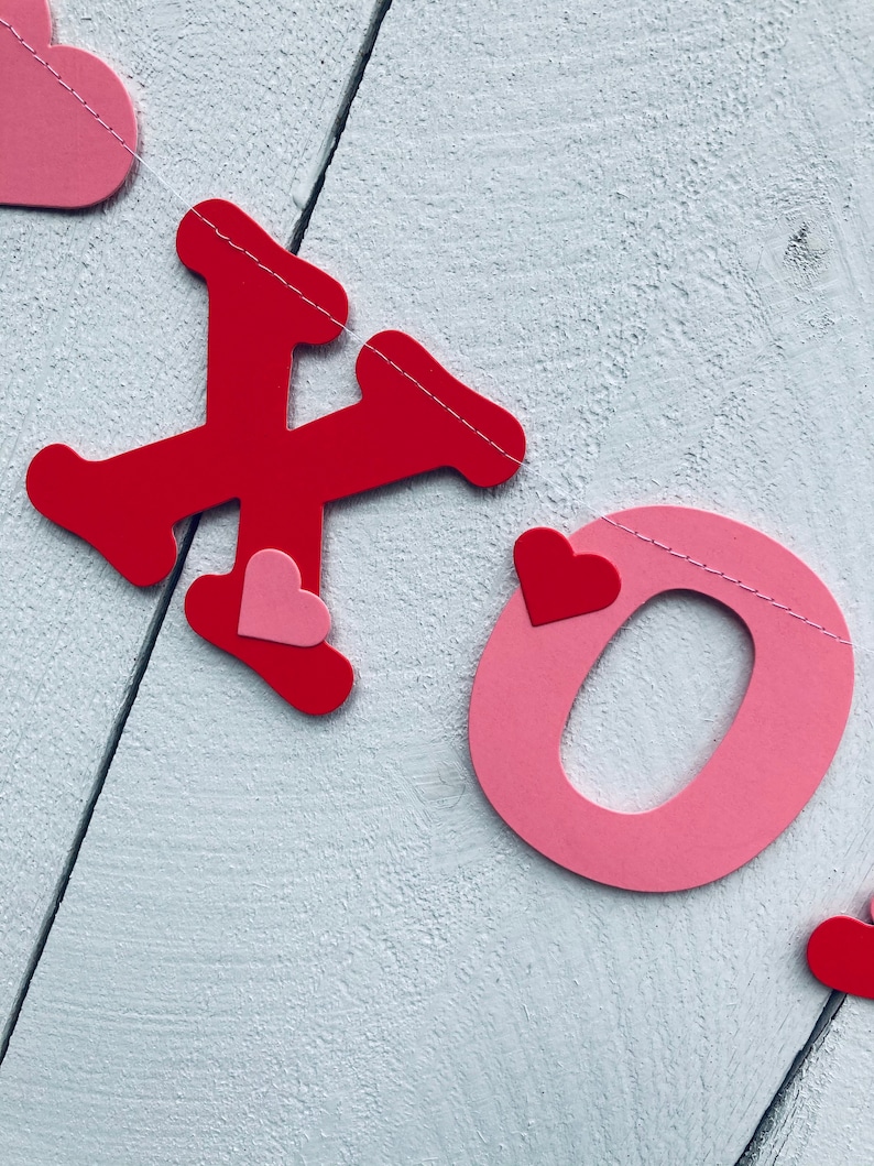 Valentine's Day Banner XOXO Banner Cute Valentine's - Etsy