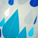 Blue and Turquoise Raindrops, Raindrop Garland, Baby Sprinkle ...