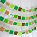 Green and Brown Square Party Garland, Minecraft Party Decoration ...