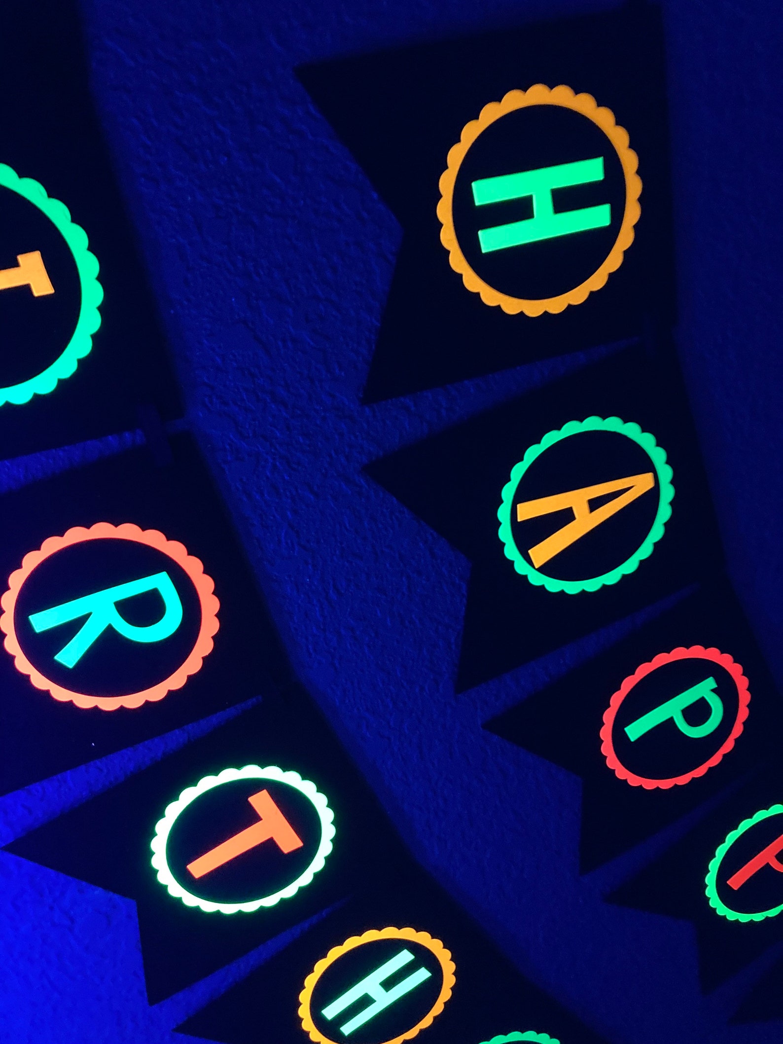 Neon Birthday Banner Glow Party Banner 80s Birthday Party - Etsy