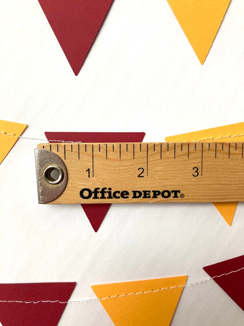 Graduation Decor Red and Black Graduation Garland Triangle - Etsy