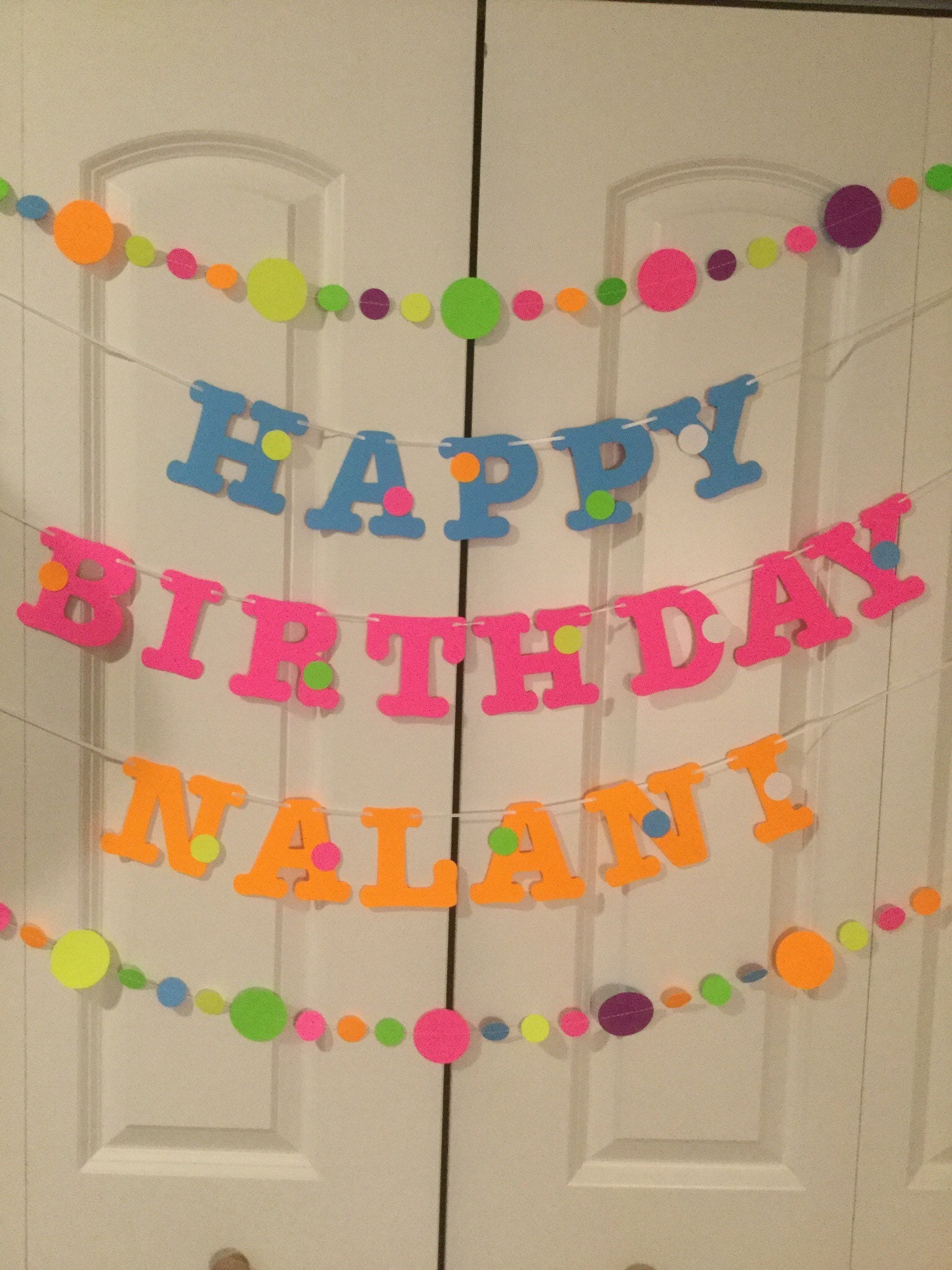 Glow Party Birthday Banner Neon Fluorescent Birthday Banner | Etsy