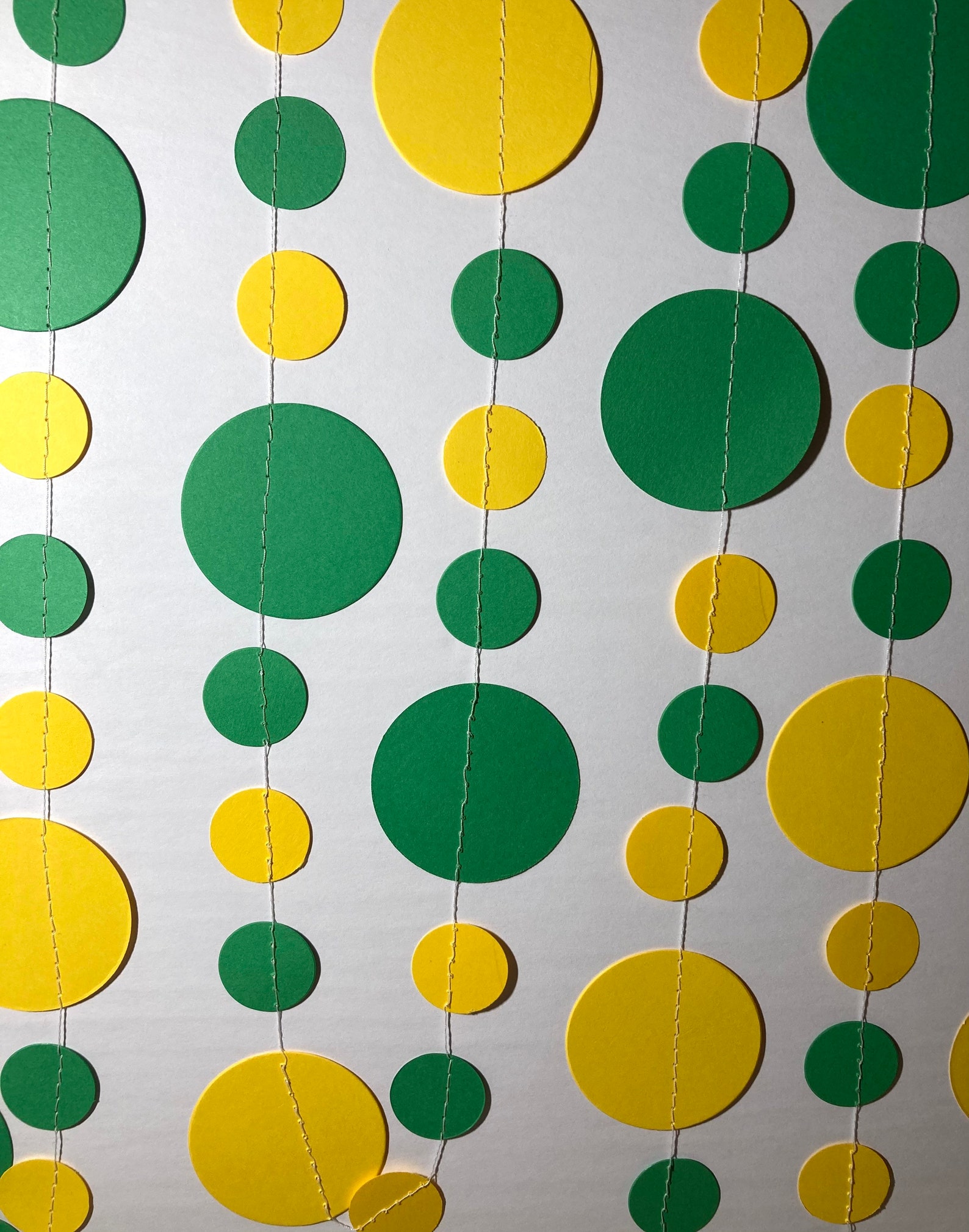 Green and Gold Graduation Garland, Green and Yellow Garland, Graduation ...