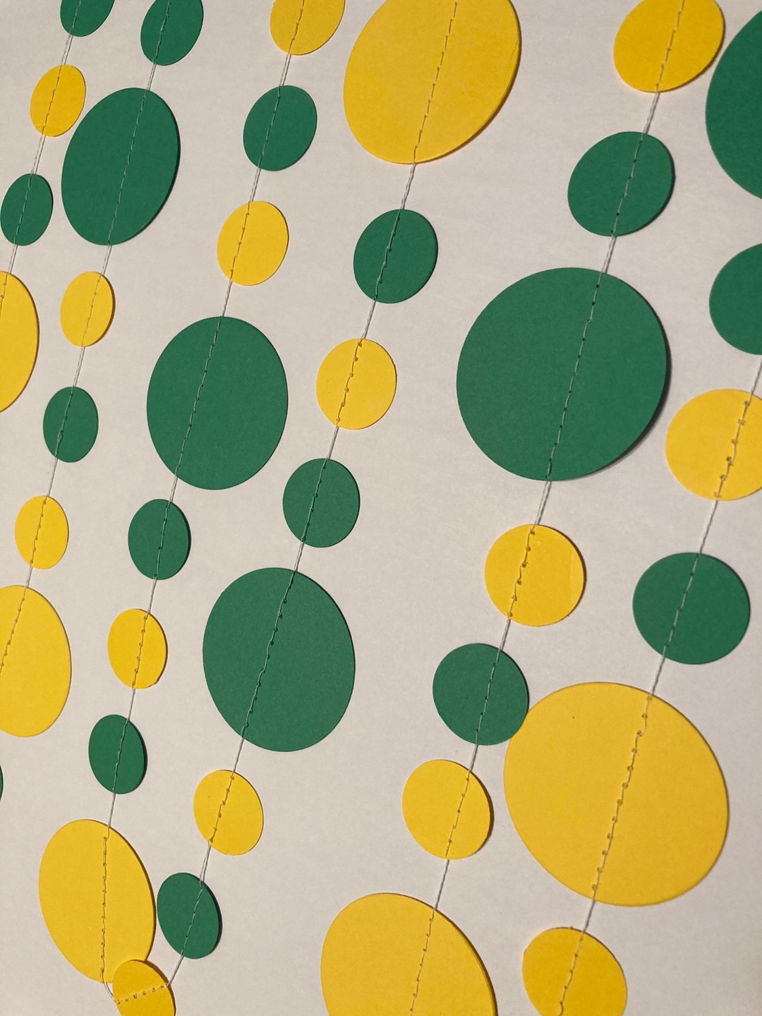 Green and Gold Graduation Garland, Green and Yellow Garland, Graduation ...