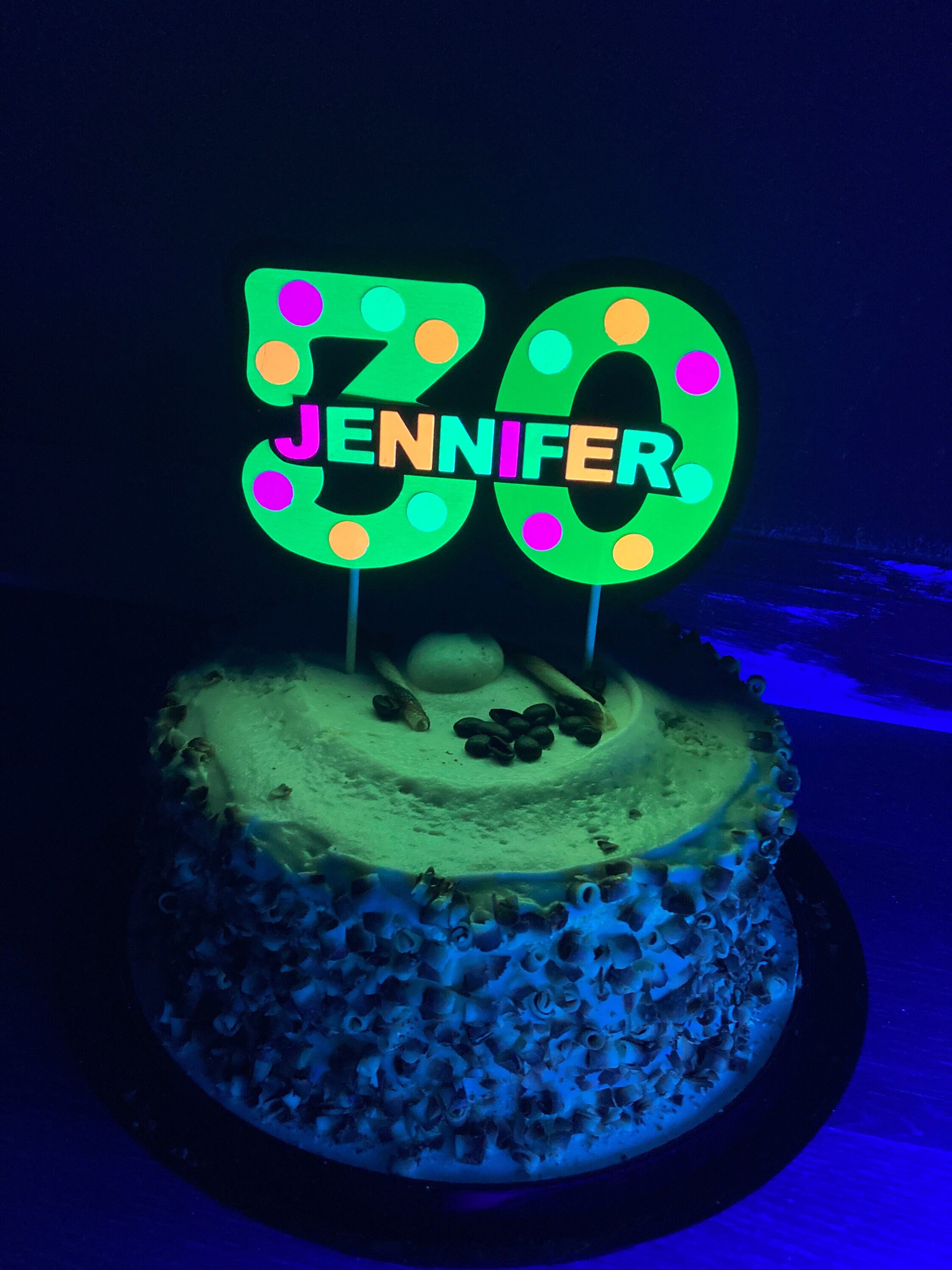Glow Party Cake Ideas