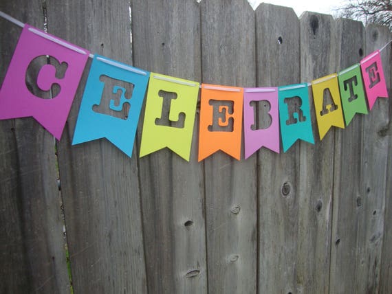 Large party banner, Birthday Pennant, Jumbo-sized banner, big banner ...