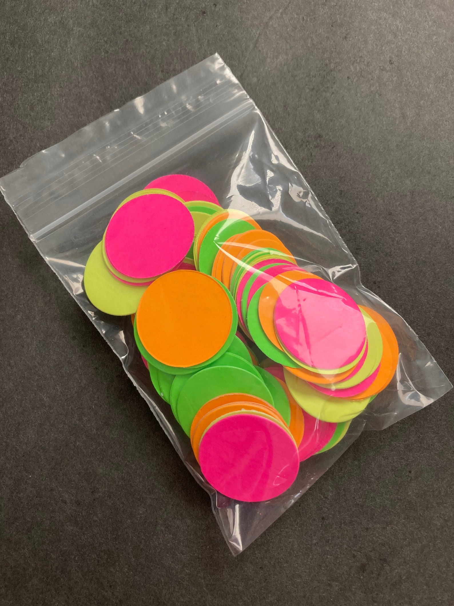 Neon Confetti Glow Party Confetti UV Reflective Decor Glow | Etsy