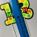 Glow Party Cake Topper, Neon Yellow Number, Birthday Decoration ...