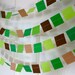 Green and Brown Square Party Garland, Minecraft Party Decoration ...