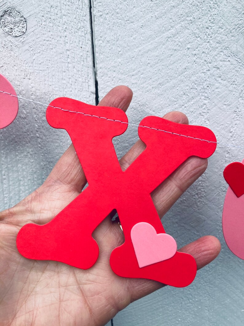Valentine's Day Banner, XOXO Banner, Cute Valentine's Day Decoration ...